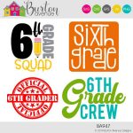 6th Grade Bundle Cut File - Burton Avenue