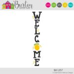 Welcome with Lemon Vertical Cut File - Burton Avenue